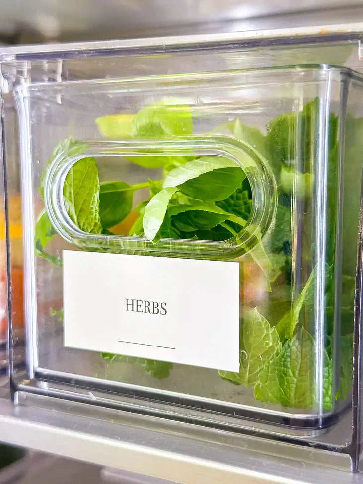 Fridge & Freeze Stickers Black and White – Storage Organisers